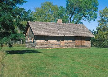 Fort Atkinson State Historic park (1819-27) in Fort Calhoun, Nebraska ...