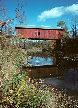 Northfield Falls Covered Bridge (aka Station Bridge) (1872), 138 foot ...