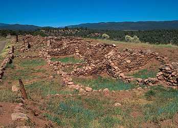 15th Century South Pueblo ruins in Pecos National Historical Park in ...