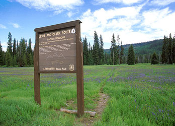 Packer Meadows on Lolo Pass border Montana/Idaho. L&C camp 9/13/1805