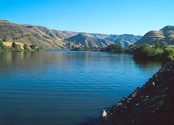 Snake River around Chief Timothy State Park in Washington. L&C 10/11/1805