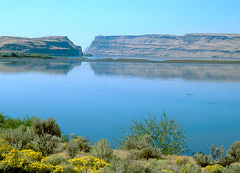 Columbia River/lake Walla Walla near Wallula, Washington. L&C 10/18/1805