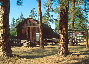 Historic McBeth House & School (1873-93) on Nez Perce Historic trail in ...