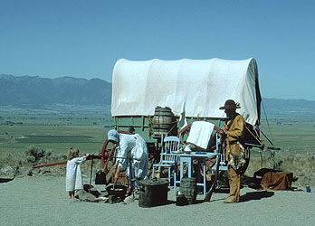 Pioneer Camp at National Historic Oregon Trail Interpretative Center in ...