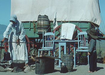 Cooking in Pioneer Camp at National Historic Oregon Trail ...
