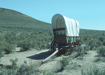 Oregon Trail Wagon Ruts on Flagstaff Hill near Baker City, Oregon