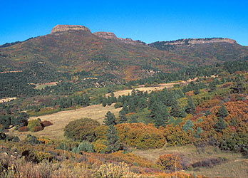 Raton Pass (elev 7,834 feet) along mountain route of Santa Fe trail in ...