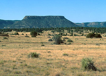 Valley View near Cimarron, New Mexico on mountain route of Santa Fe trail