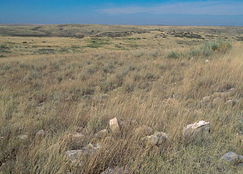 Indian Grave on Cimarron County Cutoff on Santa Fe trail in panhandle ...