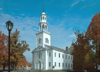 First Congregational Church (1805-06) in Old Bennington Village, Vermont