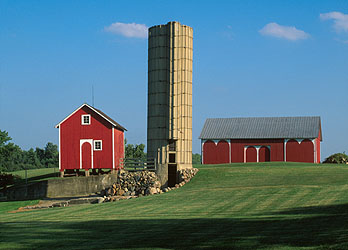 C. Burg Farm and Barn (1971), Centennial farm in Washtenaw County near ...