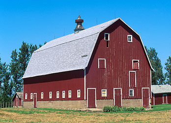 Red Barn in Fillmore County near Harmony, Minnesota