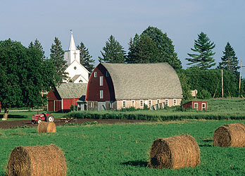 Scenic Farm in Door County, Wisconsin
