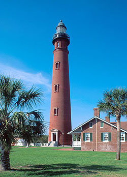 Ponce de Leon Inlet Lighthouse (Mosquito Inlet) (1887), 175 feet tall ...