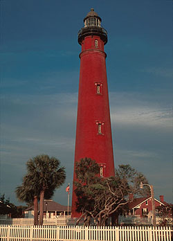Ponce de Leon Inlet Lighthouse (Mosquito Inlet) (1887), 175 feet tall ...