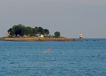 Peck Ledge Lighthouse (1906) near Norwalk, Connecticut